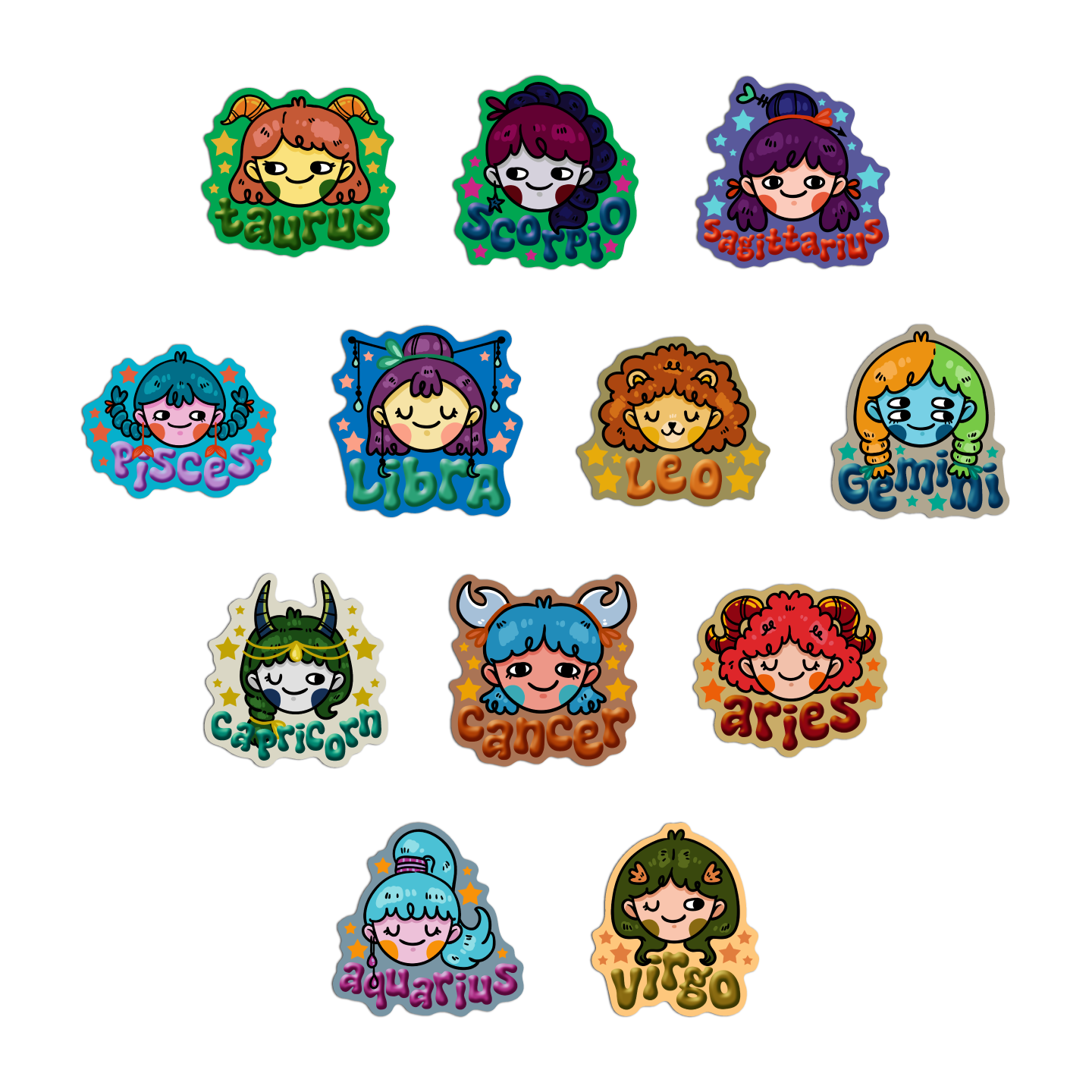 Zodiac Sign Collection – GirlsPrintingHouse