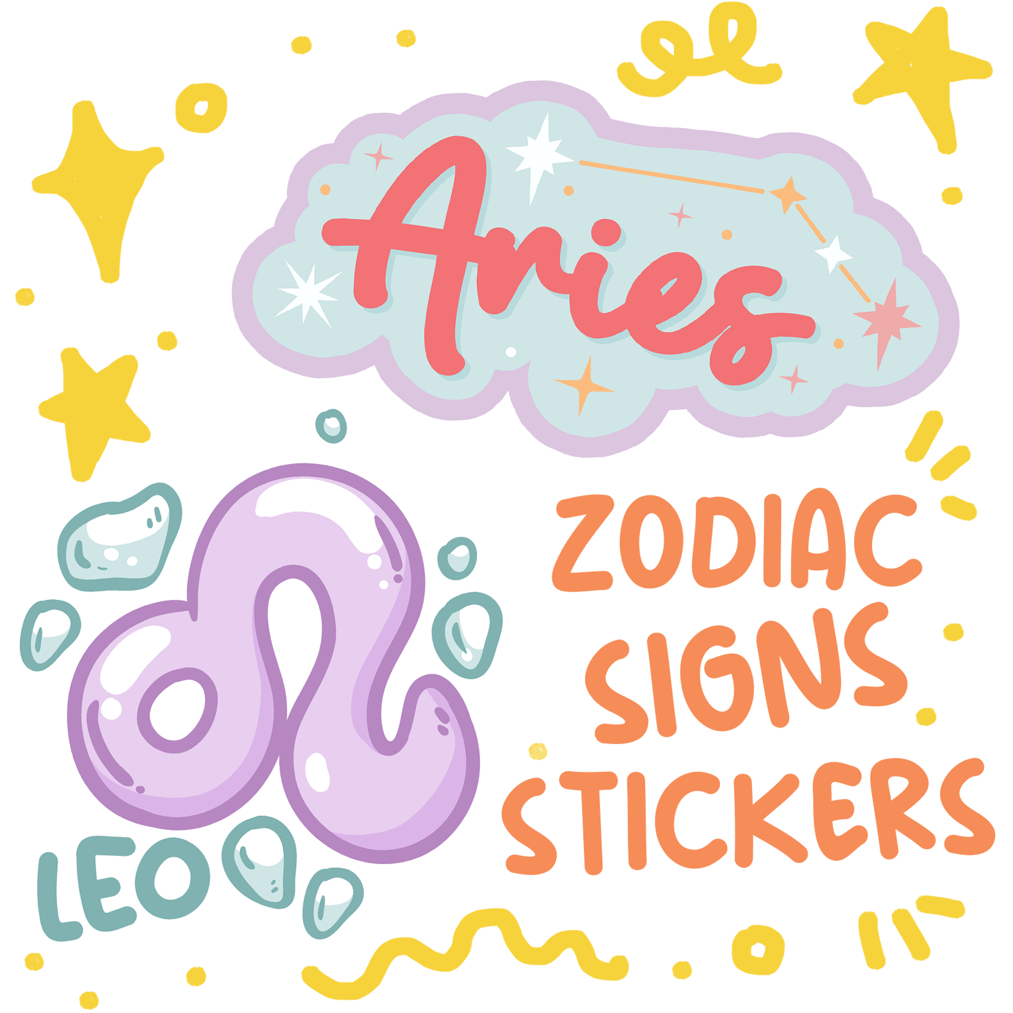Zodiac Sign Stickers – GirlsPrintingHouse