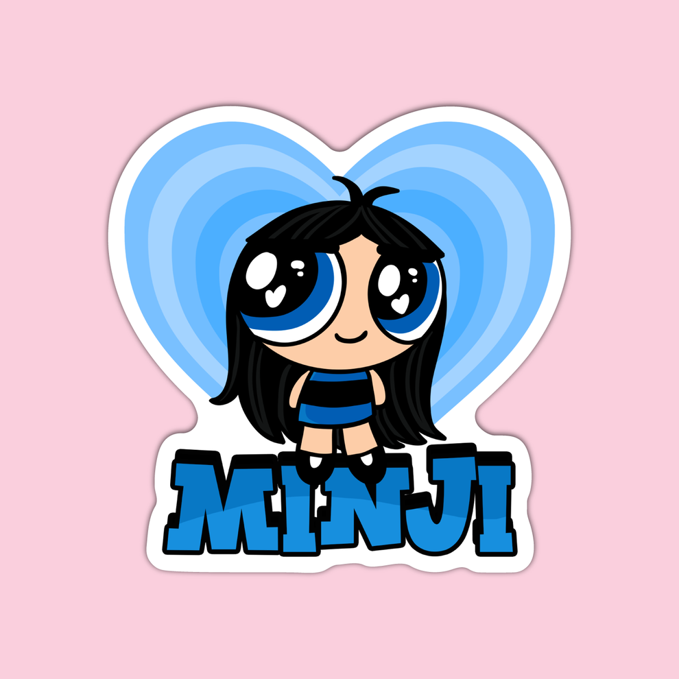 Minji Powerpuff Girls New Jeans Kpop Sticker – GirlsPrintingHouse