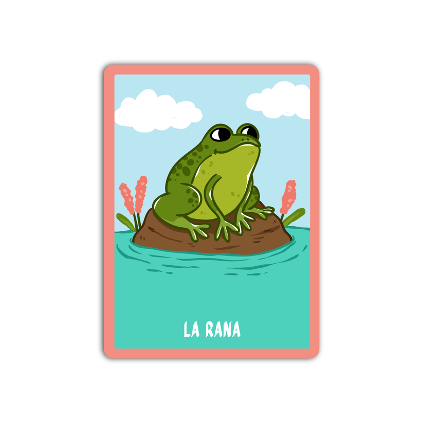 La Rana Loteria Mexican Sticker – GirlsPrintingHouse