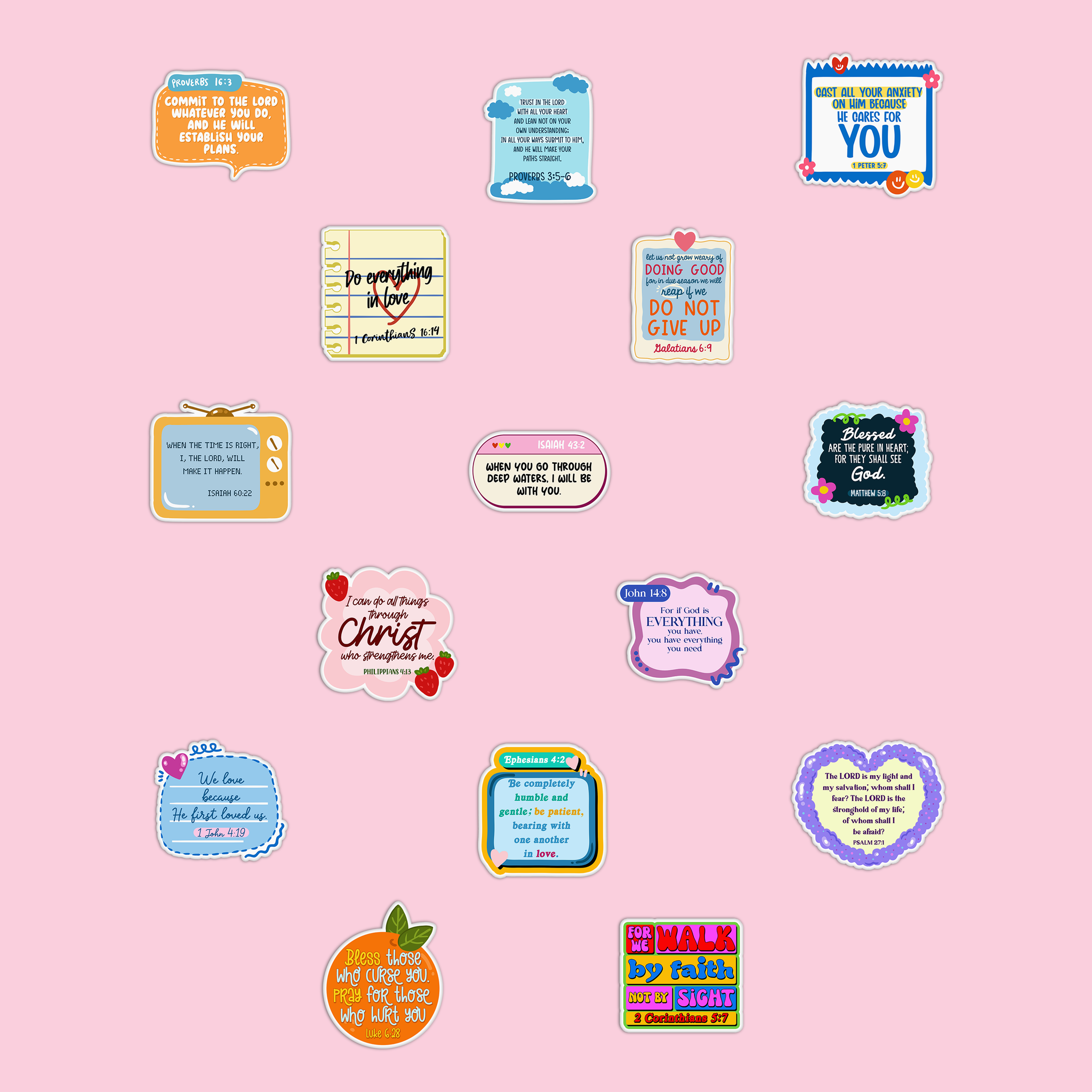 Bible Verse Sticker Pack – GirlsPrintingHouse