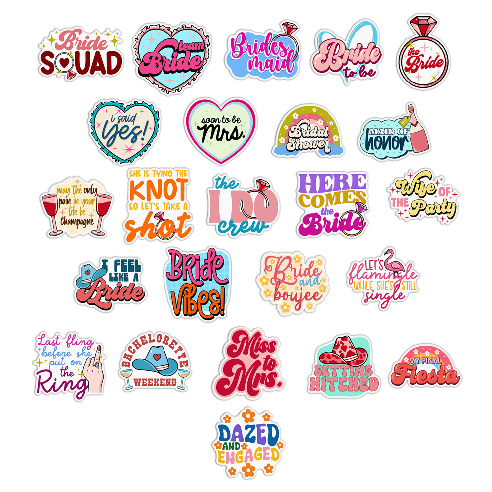 Bachelorette Party Sticker Pack – GirlsPrintingHouse