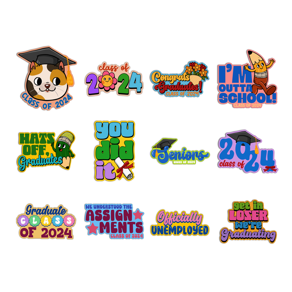 Graduation Sticker Collection – GirlsPrintingHouse