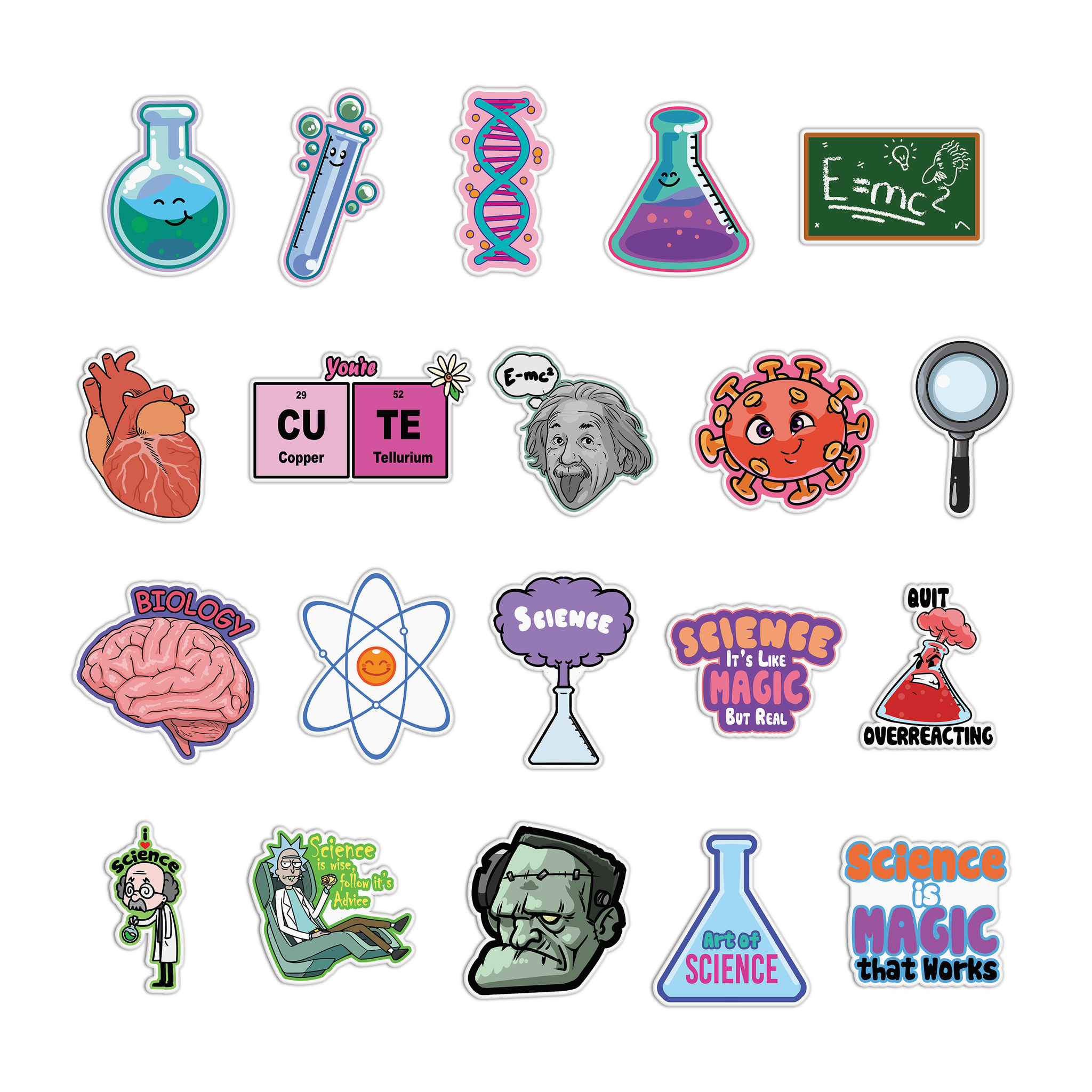 Science Sticker Pack – GirlsPrintingHouse