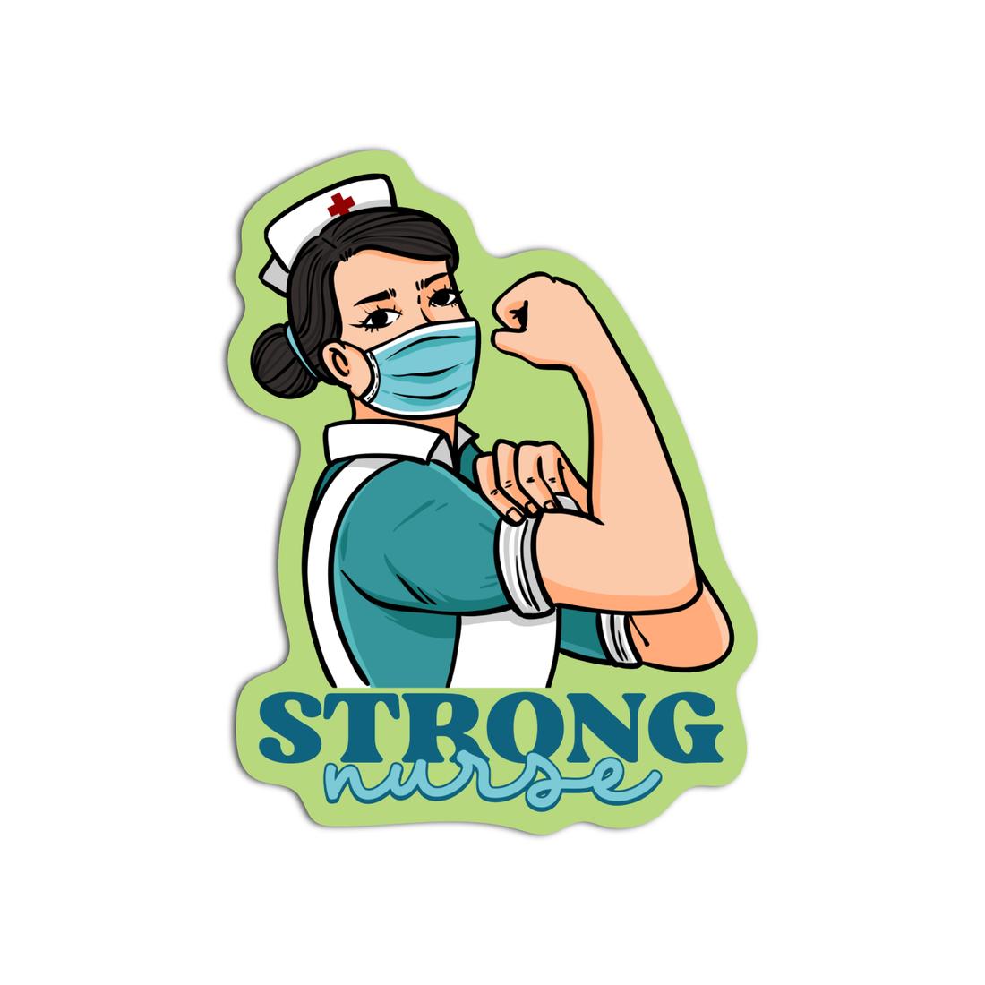 Strong Nurse Sticker Girlsprintinghouse