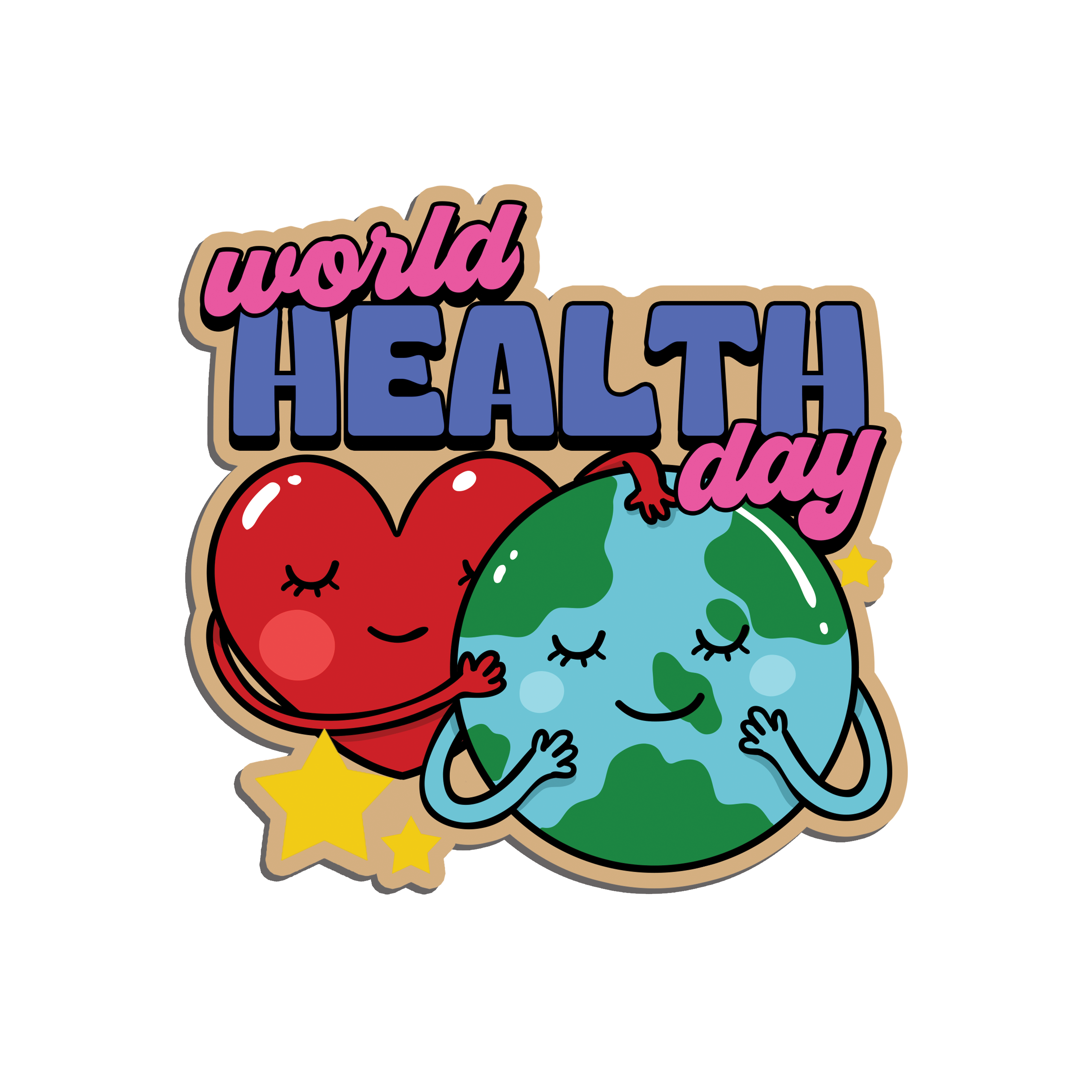 World Health Day Sticker – GirlsPrintingHouse