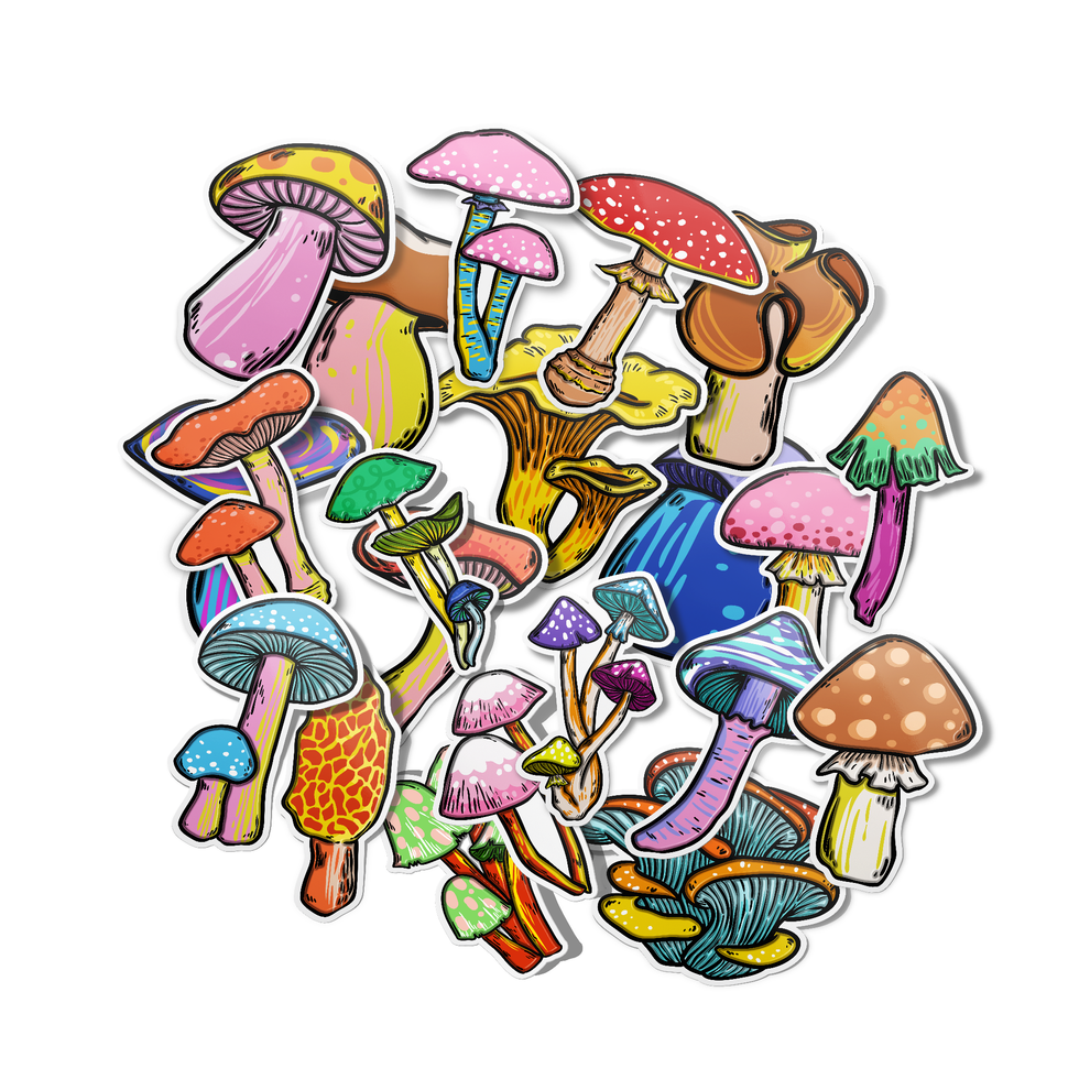 Mushroom Sticker Pack – GirlsPrintingHouse