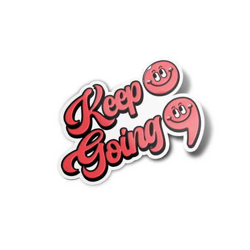 Keep going semi-colon Smiley Sticker – GirlsPrintingHouse